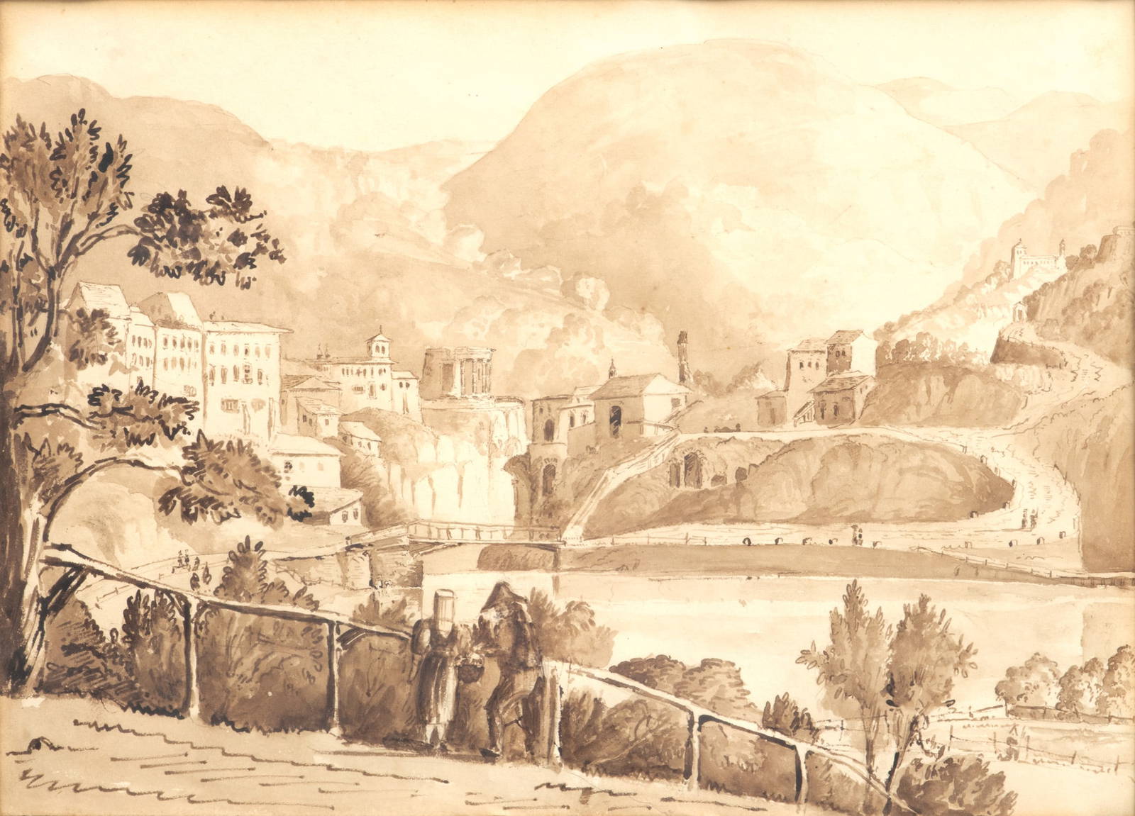 Attributed To Joseph Mallord William Turner (british, 1775-1851) Ink ...