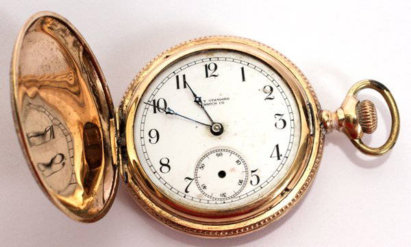 Mascot 14k, Yellow Gold Case Pocket Watch,