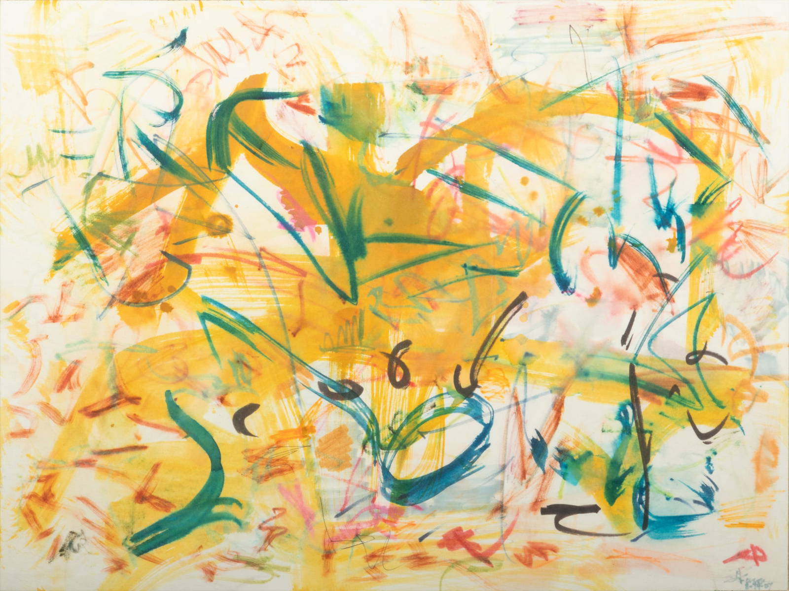 Jack Faxon (american, 1936-2020) Abstract Watercolor H 12" W 16" Auction