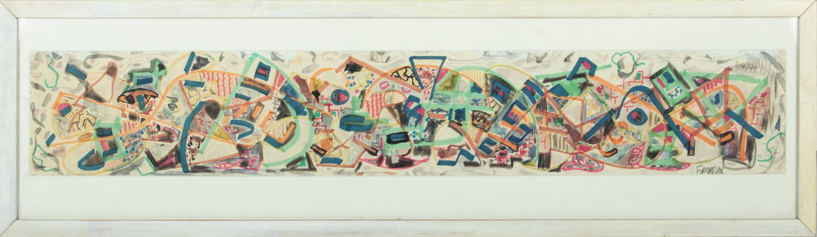 Jack Faxon (american, 1936-2020) Watercolor H 5" L 29" Auction