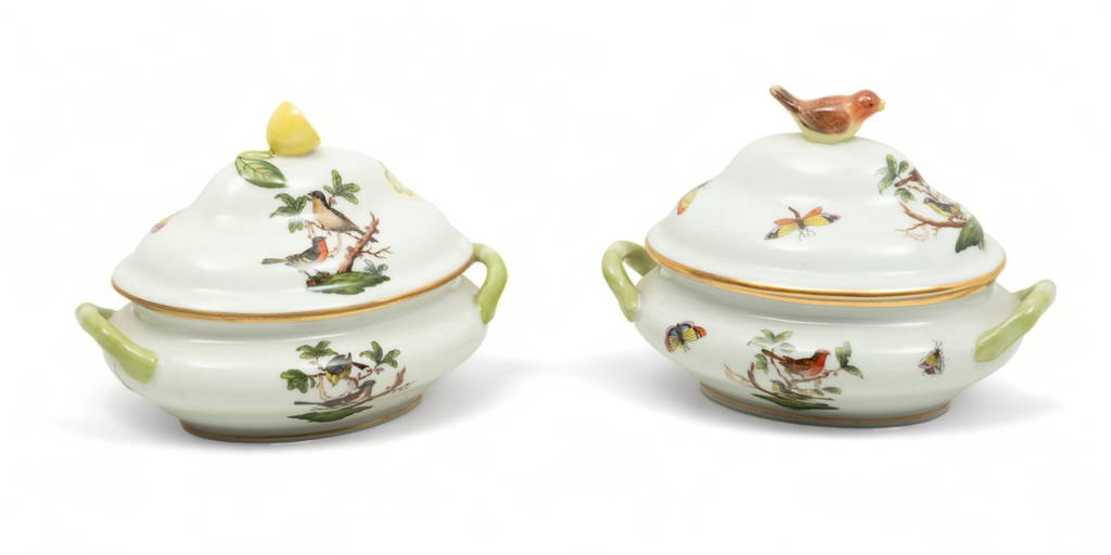 Herend Porcelain Manufactory (hungarian) 'rothschild Bird' Porcelain ...