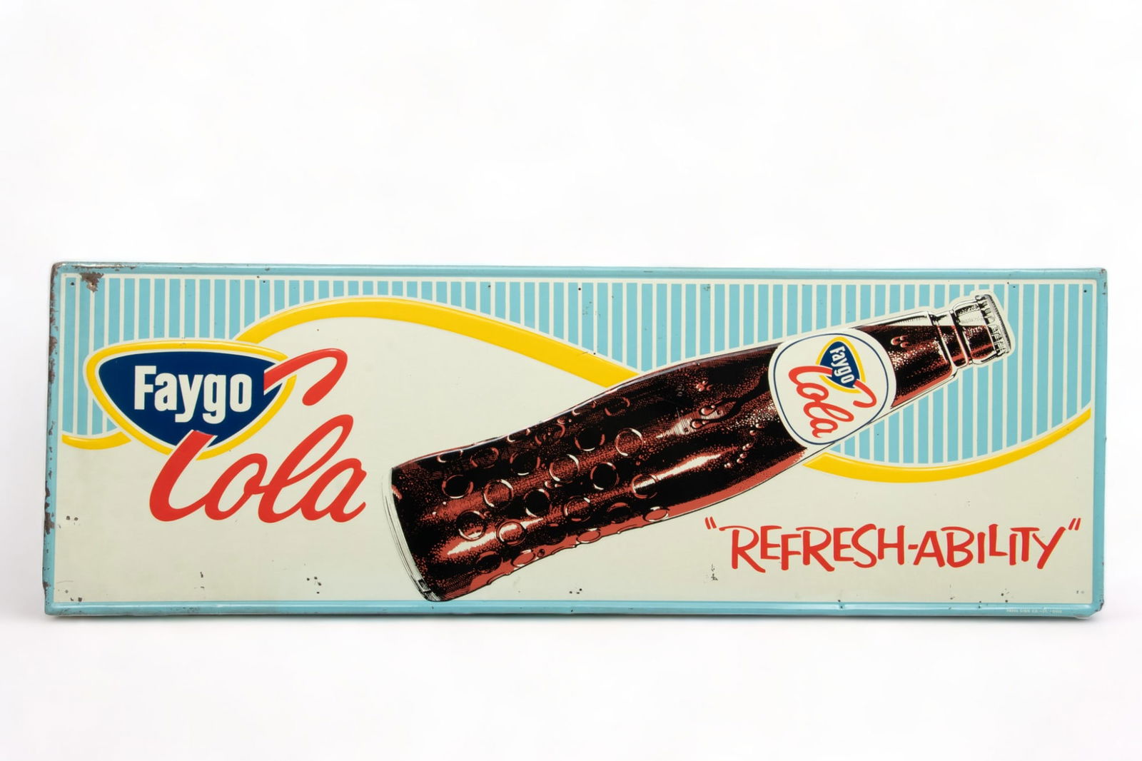 Faygo Beverages, Inc. Single Sided Enamel On Tin Advertising Sign, Ca ...