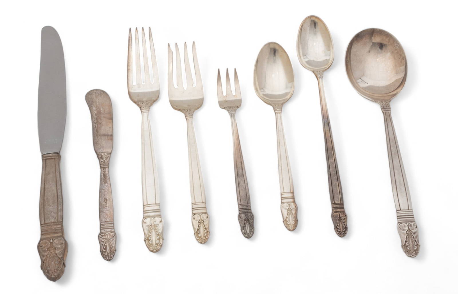 International Silver (american) 'norse' Sterling Silver Flatware ...
