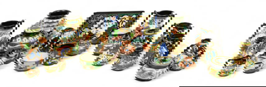 George Ohr Pottery Joe Jefferson Snake Handled Mug Or Cup