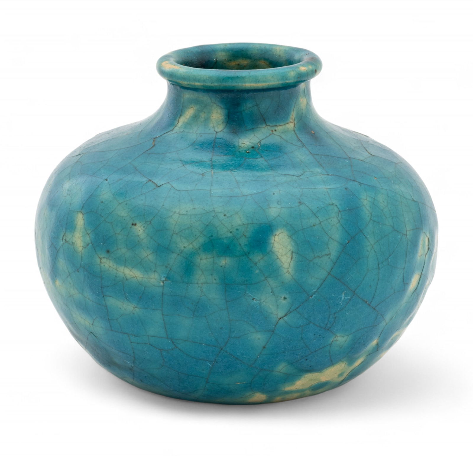 Pewabic Pottery (detroit) Turquoise Blue Glazed Pottery Vase Ca. 1903 ...