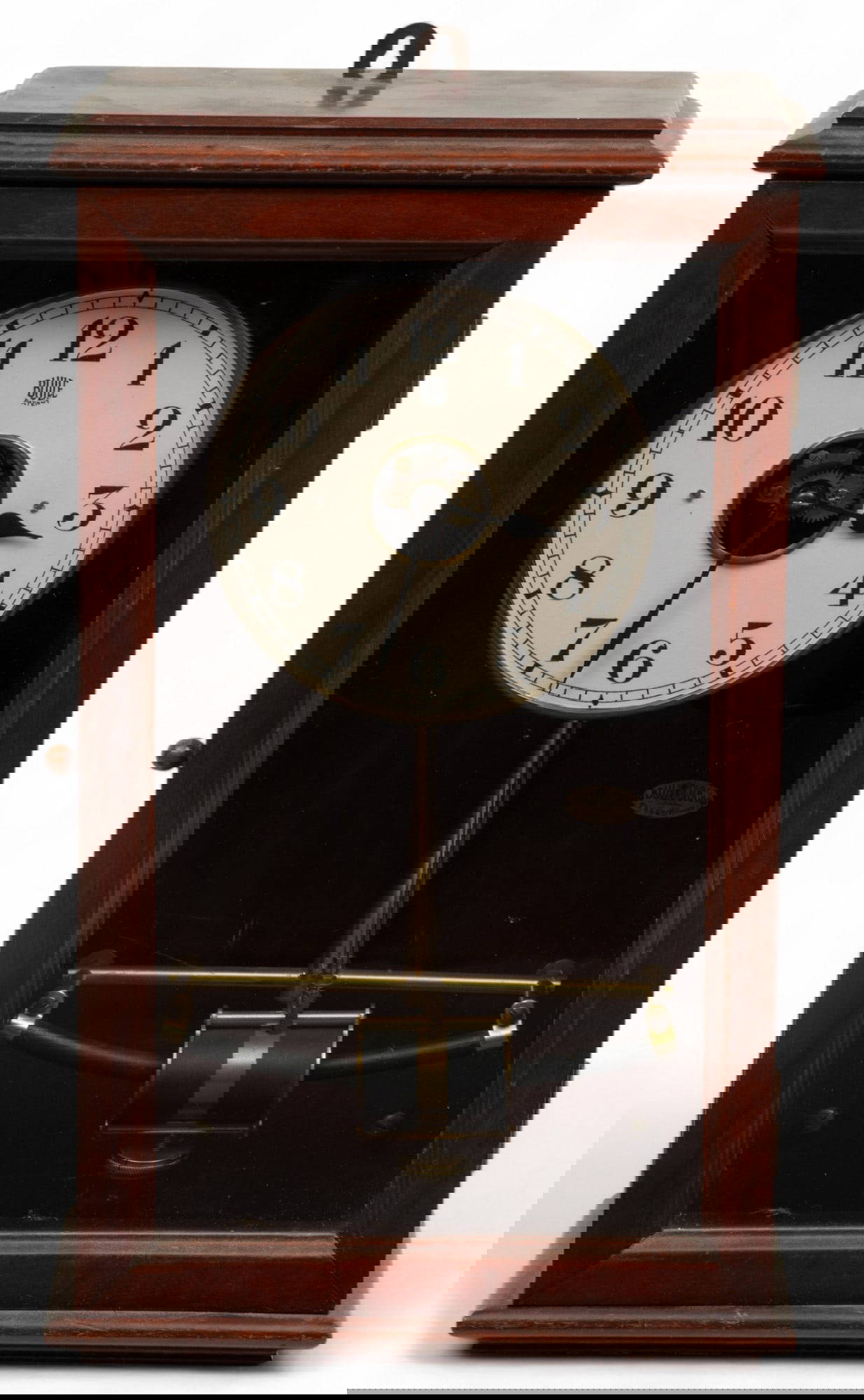 Bulle Clock (french) Mahogany Case Electro-mechanical Wall Clock, Ca ...