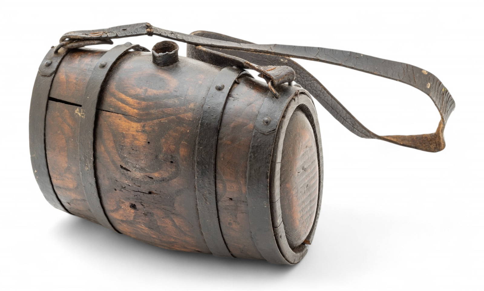 American Revolutionary War Era Canteen/powder Barrel, Ca. Late 18th C ...