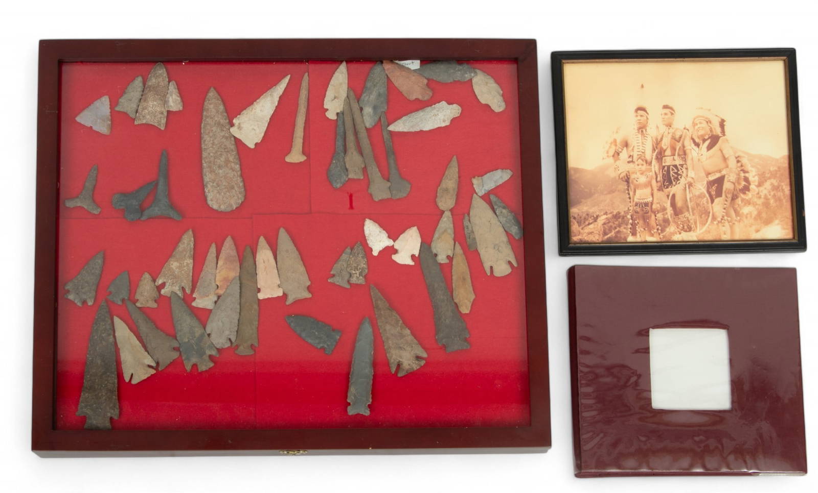 Native American Stone Notched & Stemmed Points, Blades, Drills, Etc ...