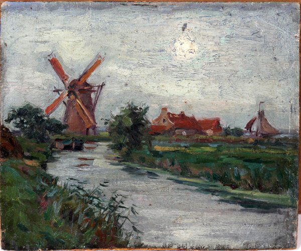 Frank Townsend Hutchins, Oil On Canvas On Board