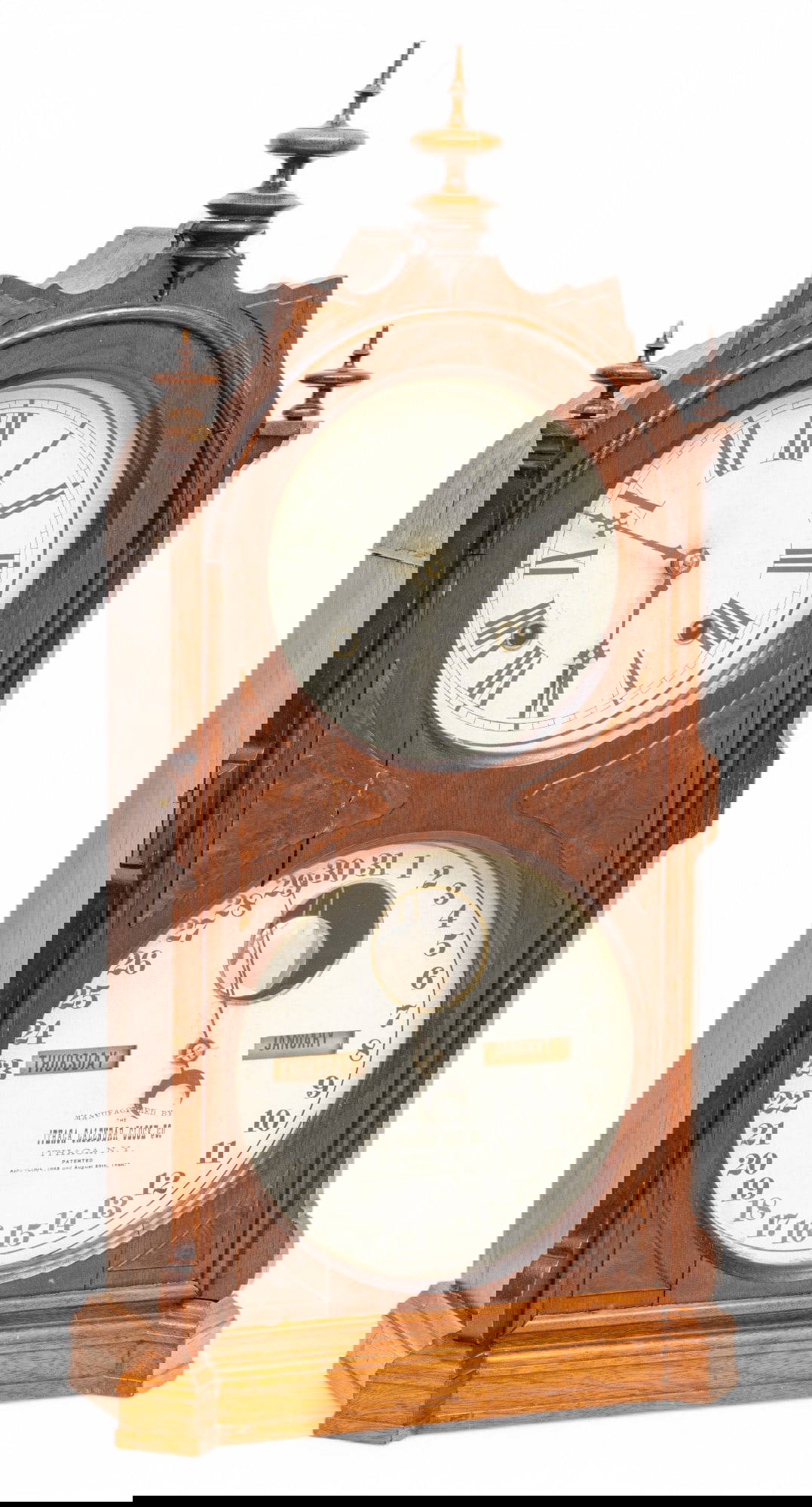 Ithaca Calendar Clock Company (american) Walnut Cottage #9(old) Shelf ...