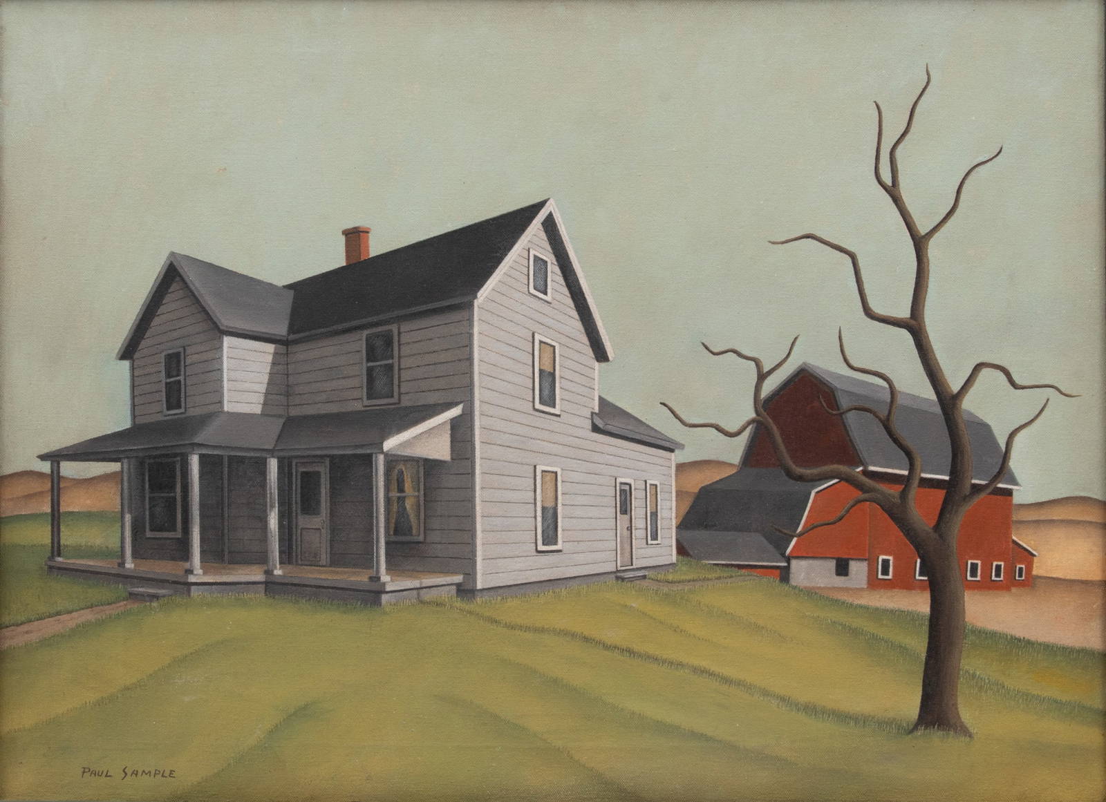 Paul Starrett Sample (american, 1896-1974) Oil On Canvas, 1933 ...