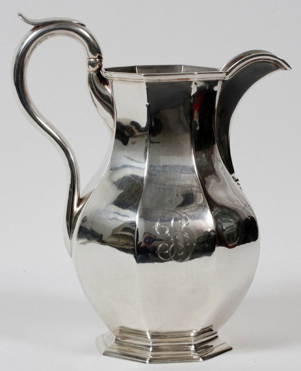 Bigelow Bros. & Kennard, .800 Silver Pitcher,