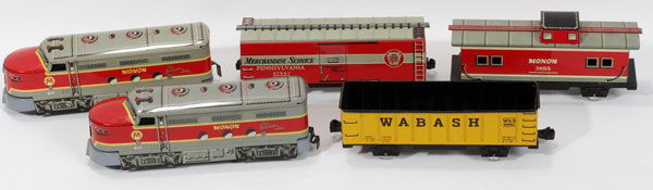 LOUIS MARX DIESEL TYPE ELECTRIC TRAIN SET