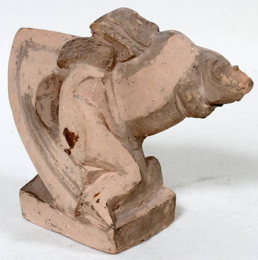 Samuel Adolf Cashwan Terracotta Sculpture, H 6"