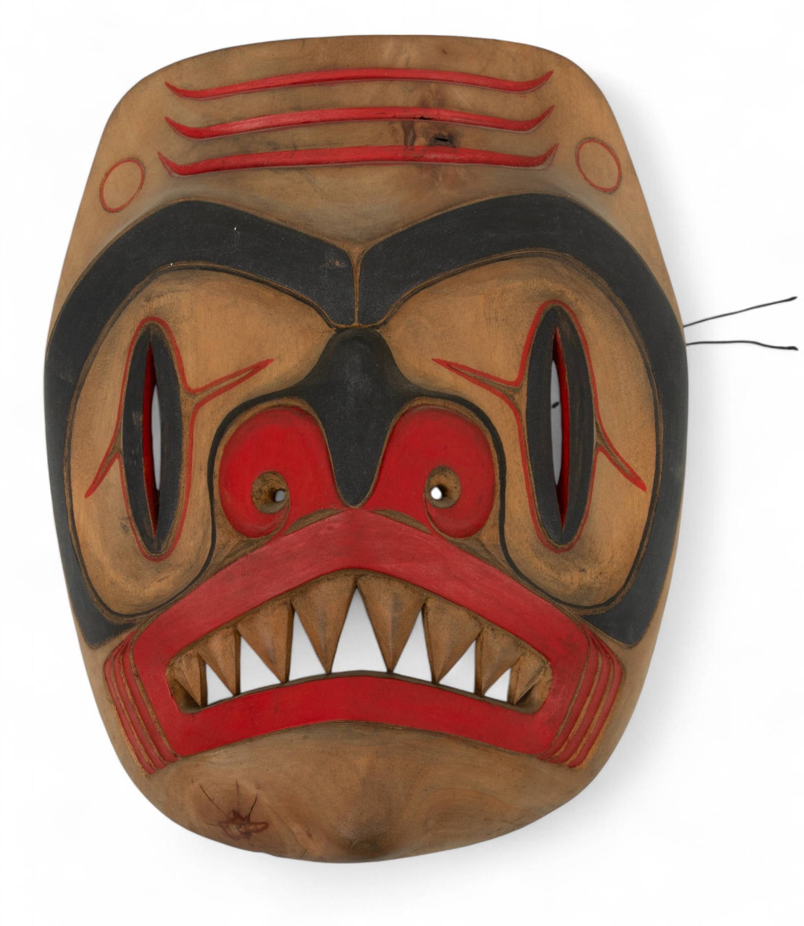 Calvin Hunt Kwakiutl (canadian First Nations, B. 1956) Carved Wood Mask ...