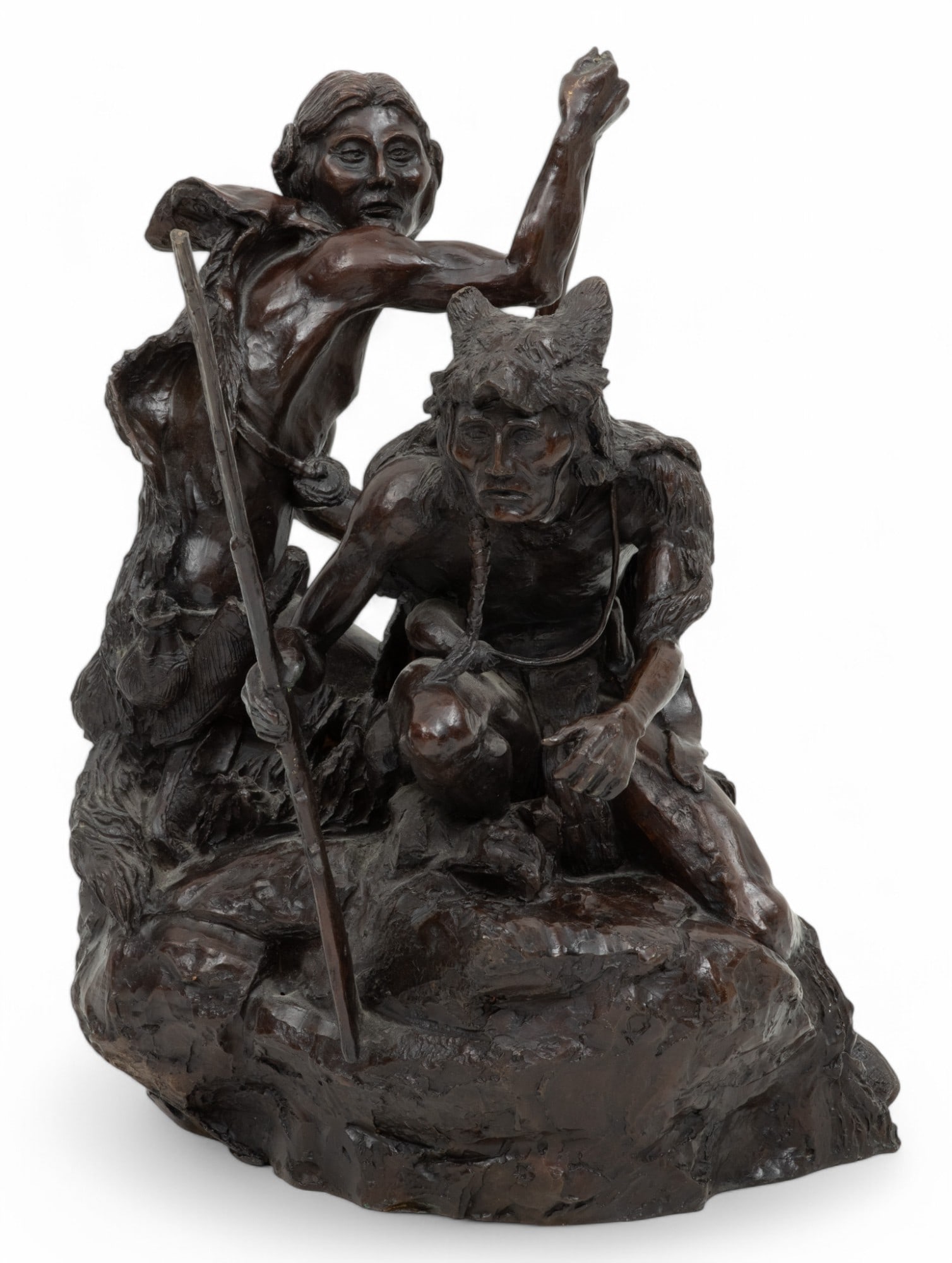 Rusty Phelps (american) Original Bronze Sculpture, Ca. 1975, 'the Hunt ...