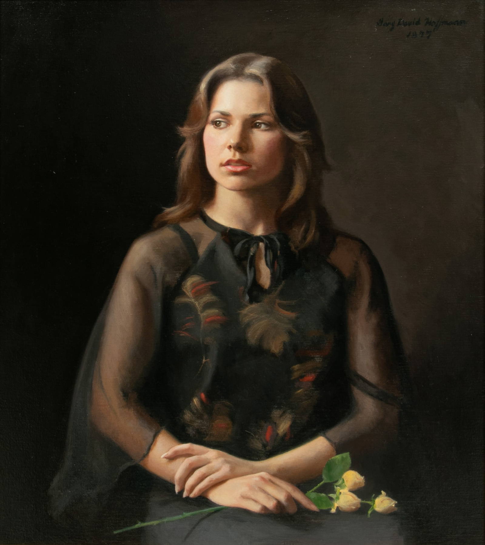 Gary David Hoffmann (american, B. 1947) Oil On Canvas, 1977, 'portrait ...