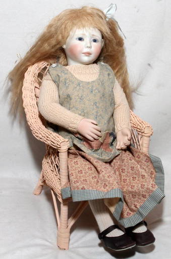 Lynne Roche, Medium Hannah #77 Bisque Head Doll
