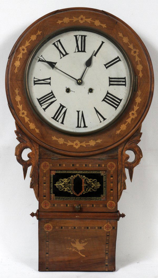 INLAID WALNUT ENGLISH REGULATOR PUB CLOCK - Mar 17, 2013 | DuMouchelles ...
