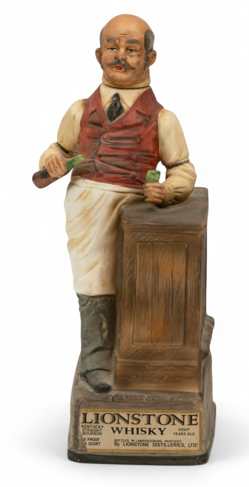 Lionstone Whisky, (kentucky) Bisque Bourbon Bartender Decanter 1969, H ...