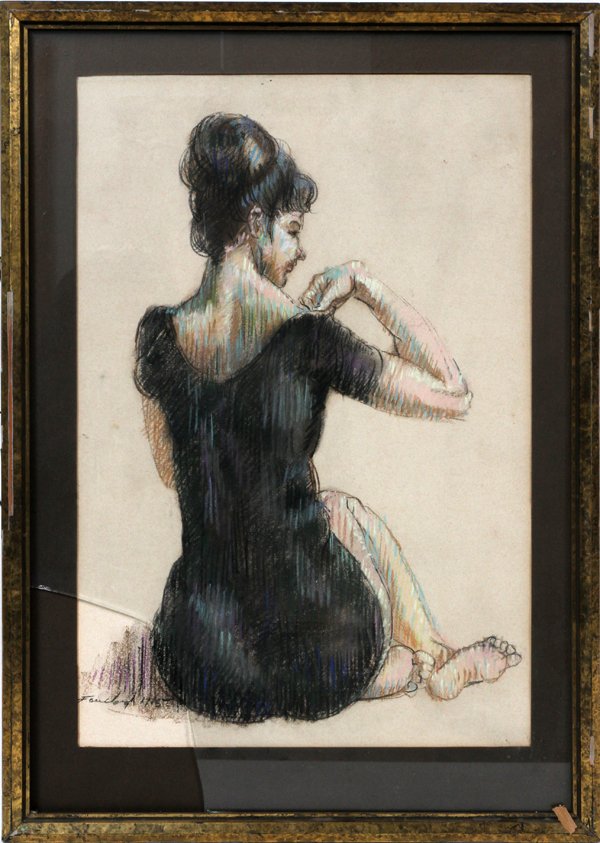 GERALD FAIRCLOUGH, PASTEL, 17" X 11"