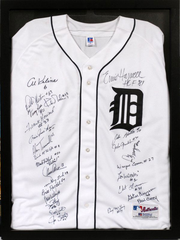 DETROIT TIGER TEAM SIGNED HOME JERSEY, H 28" - May 17, 2013 ...