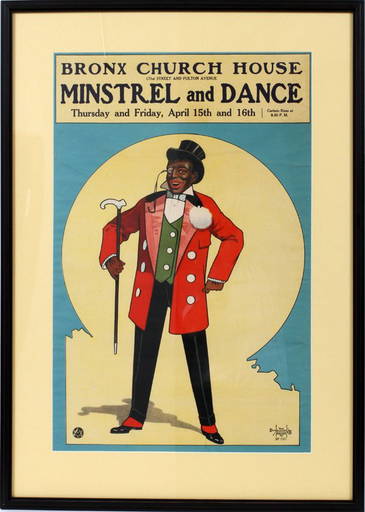Lithograph, Bronx Church House Minstrel & Dance