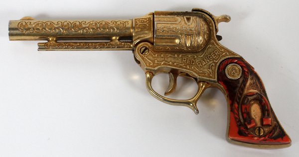WYANDOTTE TOYS RED RANGER PISTOL CAP-GUN 1 L 9"