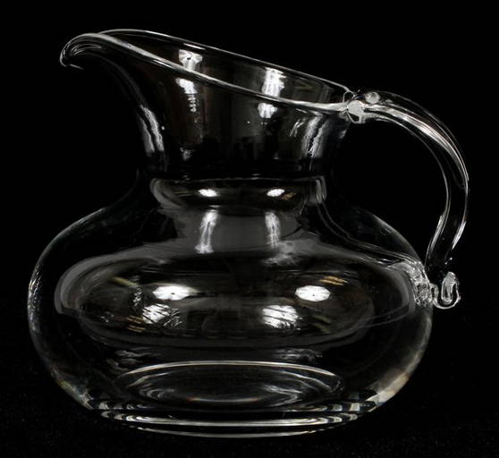 STEUBEN GLASS CREAM PITCHER, H 3 1/2'' - Sep 21, 2013 | DuMouchelles in MI