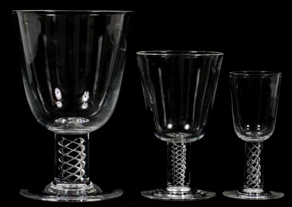 STEUBEN GLASS STEMWARE #7917