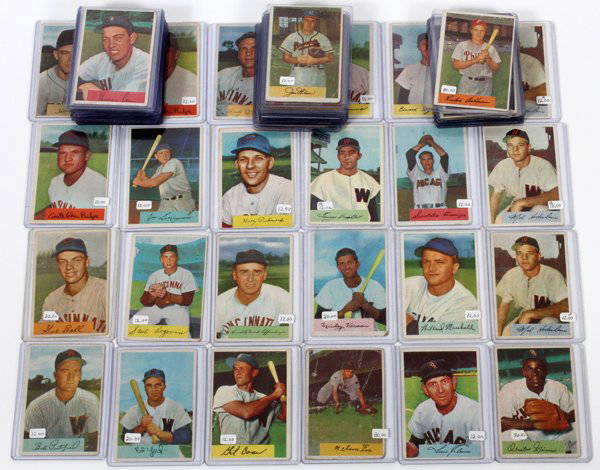 Bowman B.g.h.l.i. Baseball Trading Cards C. 1954