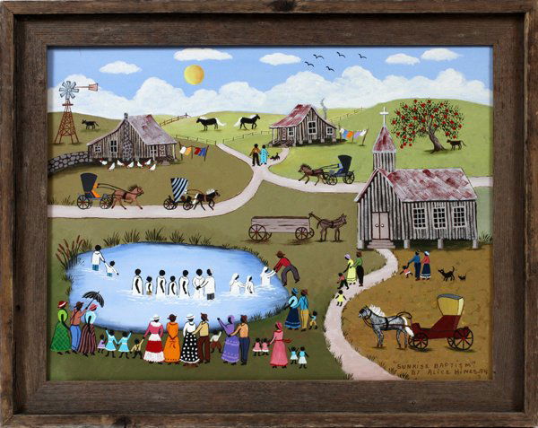 ALICE HINES OIL ON CANVAS 1994.