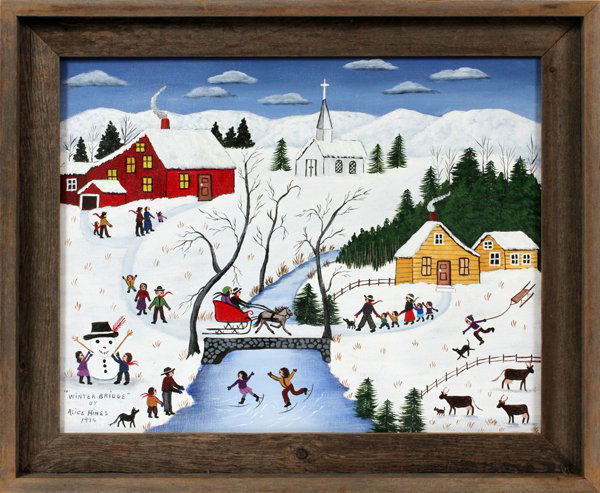 ALICE HINES OIL ON CANVAS 1994