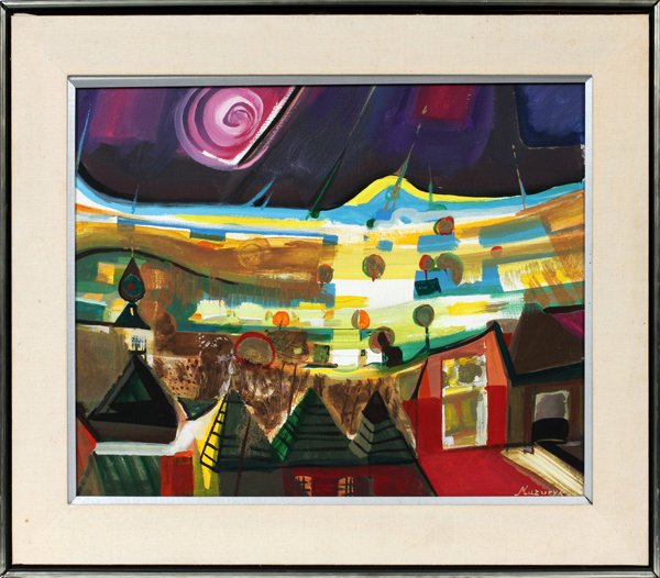 Omelian Mazurykmodern Oil On Board