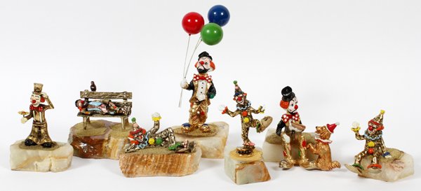 RON LEE CLOWN SCULPTURES 1979-1983 SEVEN