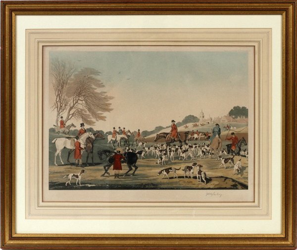 English Hunt Scene Print