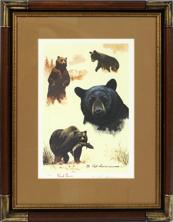 FRED BEAR AUTOGRAPHED COLOR PRINT #242/250