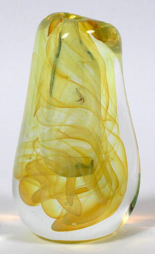 Gilbert Johnson Art Glass Vase 1975