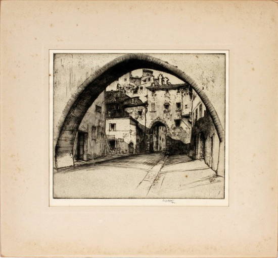 Ernest D. Roth Etching 1913