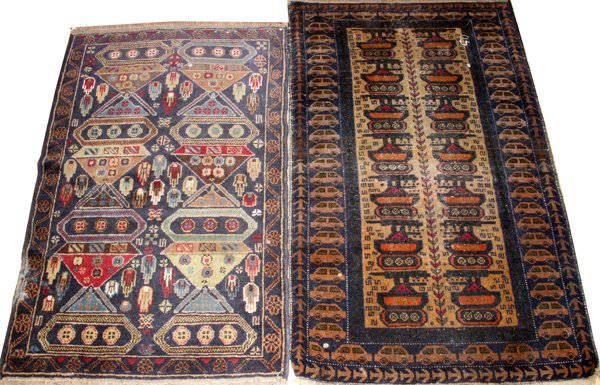 Afghani Hand Woven Wool War Rugs Two