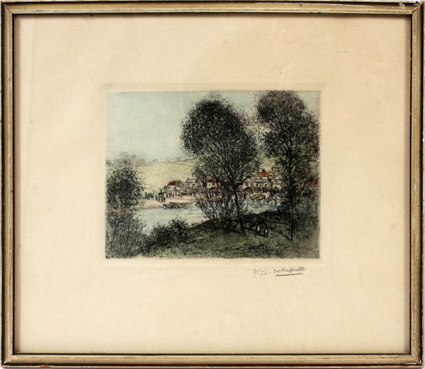 J. F. Raffaelli Color Etching
