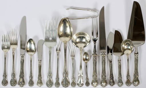 Old Master By Towle Sterling Silver Flatware Set For 12 Service 57 Pieces