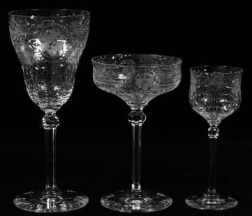 Twelve Crystal Stemware