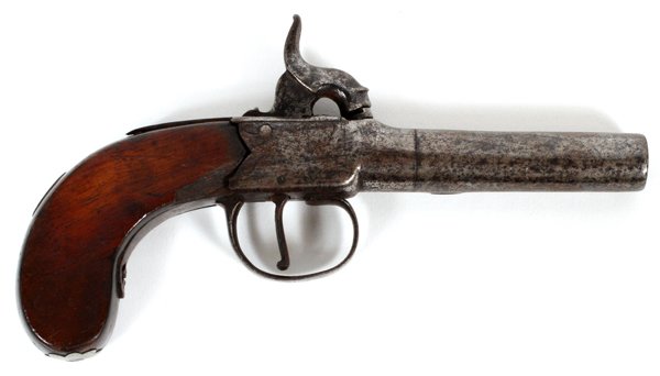 SINGLE-SHOT PERCUSSION CAP PISTOL 19TH C.