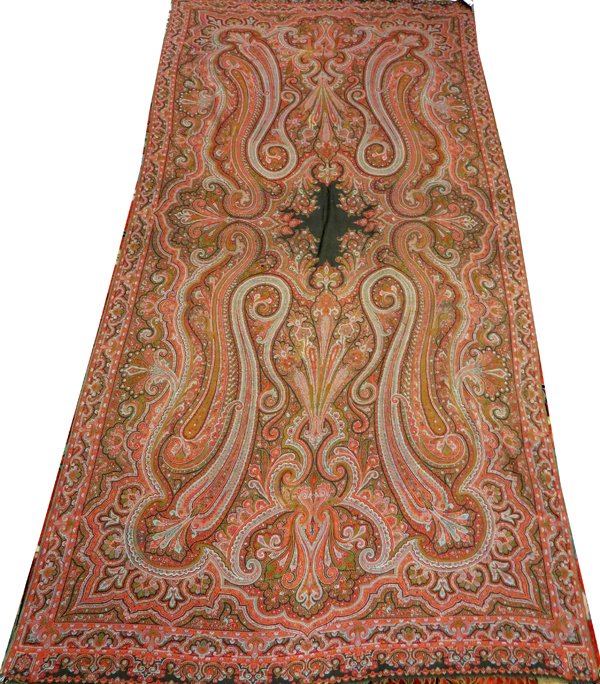 Antique Paisley Wool Shawl