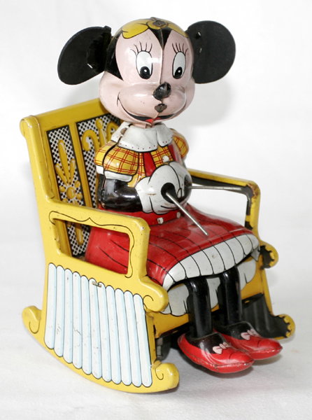 120490: LINE-MAR, 'MINNIE MOUSE' TIN WIND-UP TOY