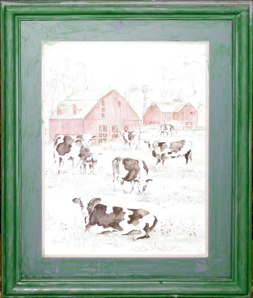 12482: AVA FREEMAN, PRINT, COWS IN FARMYARD - Jan 15, 2006 ...