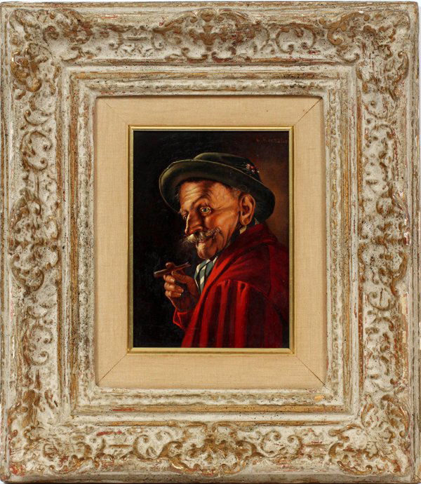 Walter Roessler Oil On Panel