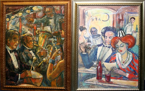 Jeno Remsey Oils On Canvas, Concert & Cafe