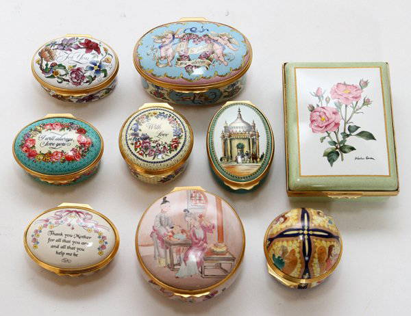 Halcyon Days Enamel Boxes, Nine